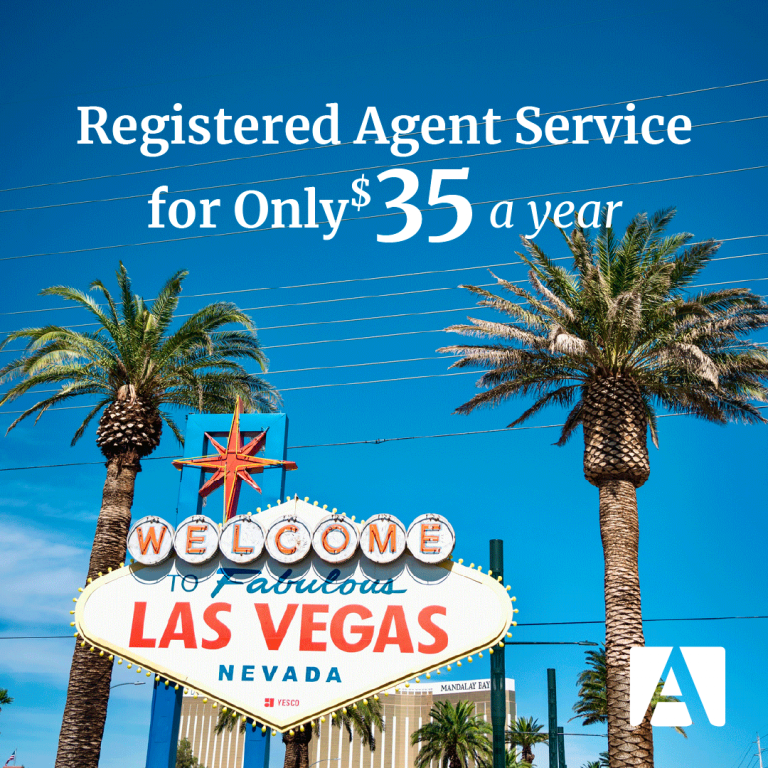 Nevada Registered Agent Service | $35 Total | Free Business Address